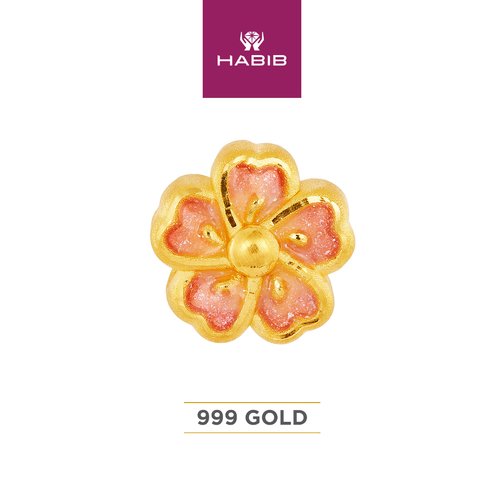 HABIB 999/24K Yellow Gold Charm WWCM890723 | Shopee Malaysia