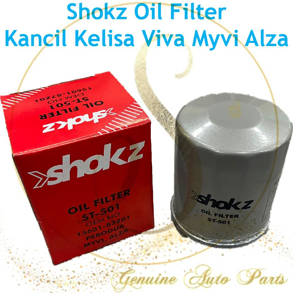 (100% ORIGINAL) SHOKZ OIL FILTER PERODUA OIL FILTER MYVI VIVA ALZA ...