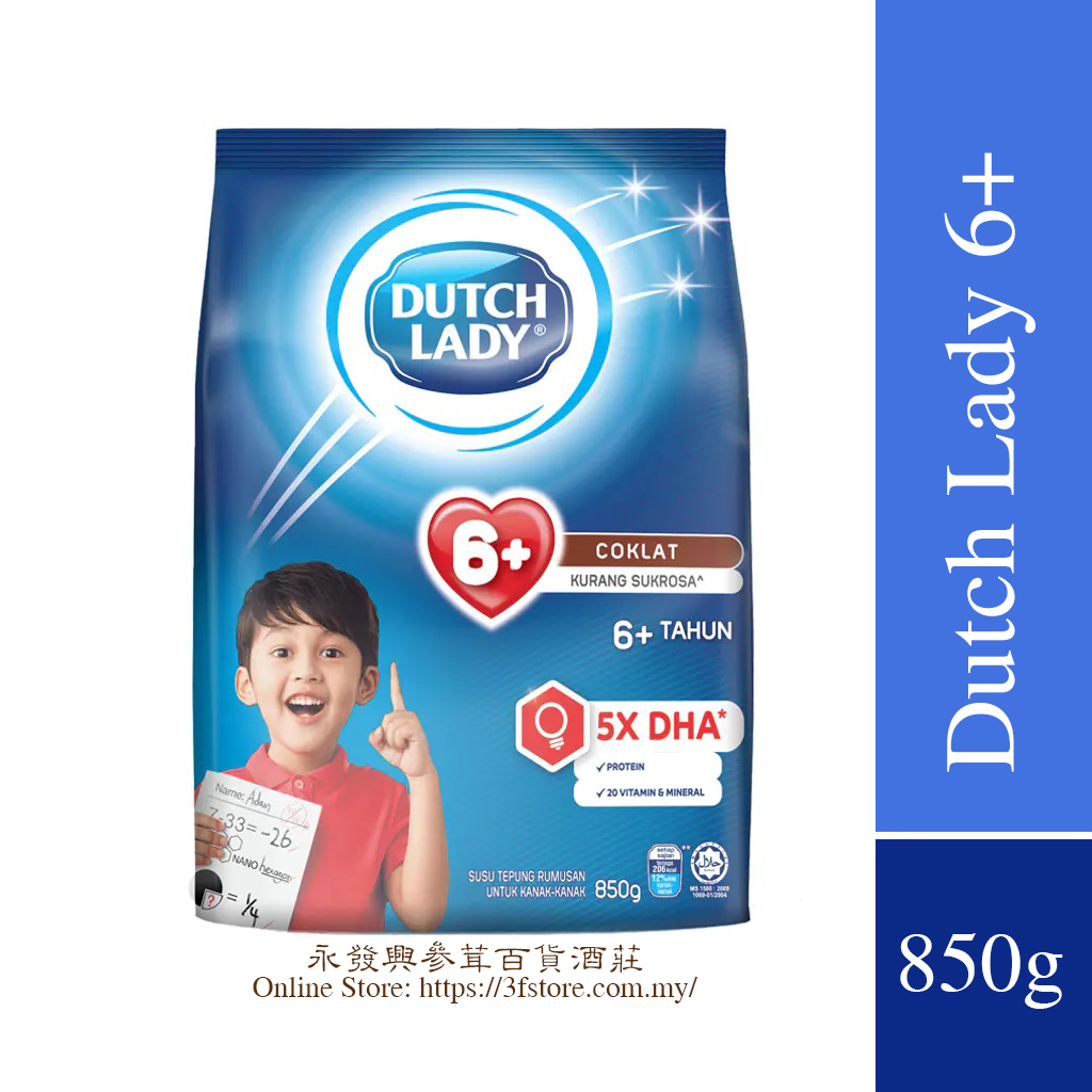 Dutch Lady 6+ (Biasa / Coklat)(850g) | Shopee Malaysia