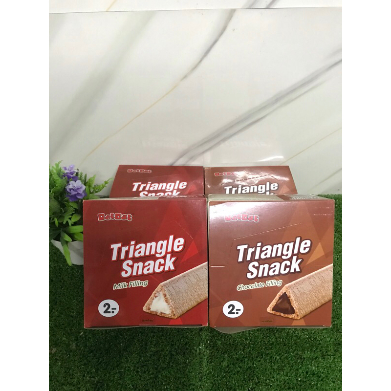 Triangle Snack / Snek Segitiga with Chocolate / Milk Filling original ...