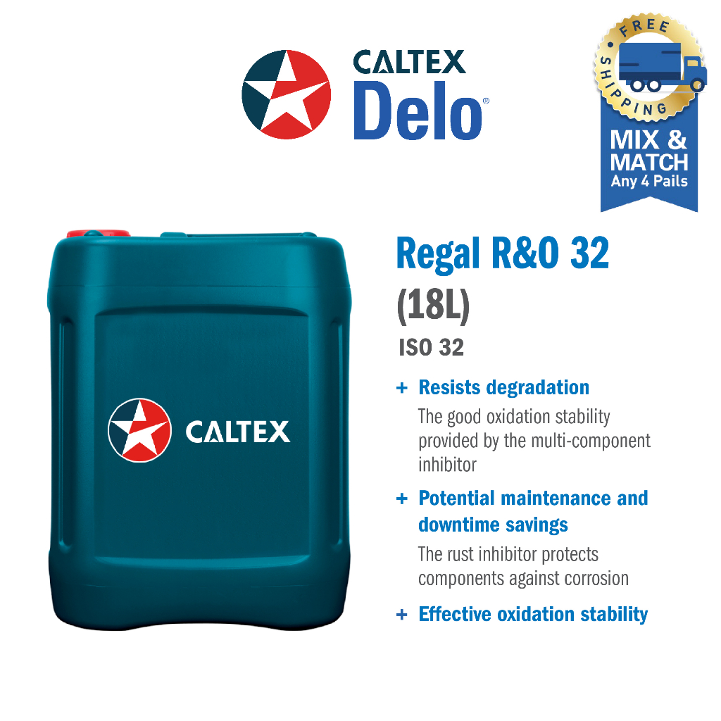 Caltex Regal R&O 32 Circulating Oil (18L) | Shopee Malaysia