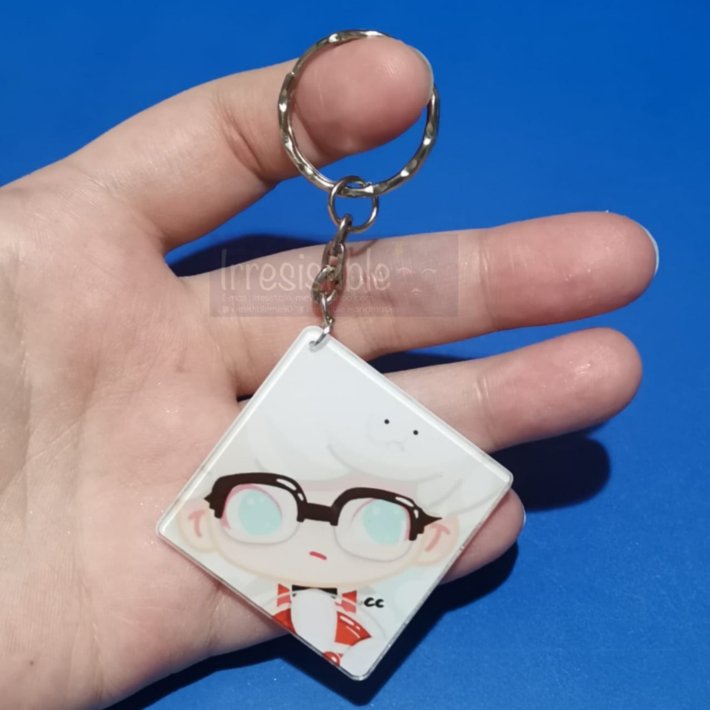 Dimoo Popmart Acrylic 4cm Cartoon DIY Handmade Keychains and Paperclips ...