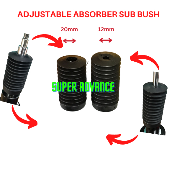Universal Adjustable Absorber Cover Dust Cover (1pcs) Front & Rear ...