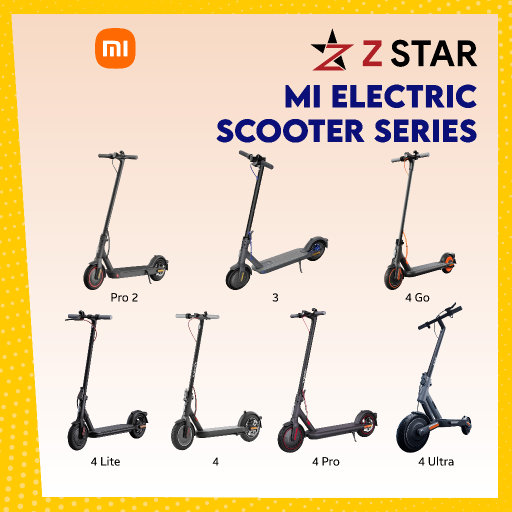 Xiaomi Mi Electric Scooter 3, Scooter Pro 2 ,Scooter 4, 4 Go, 4 Lite, 4 ...