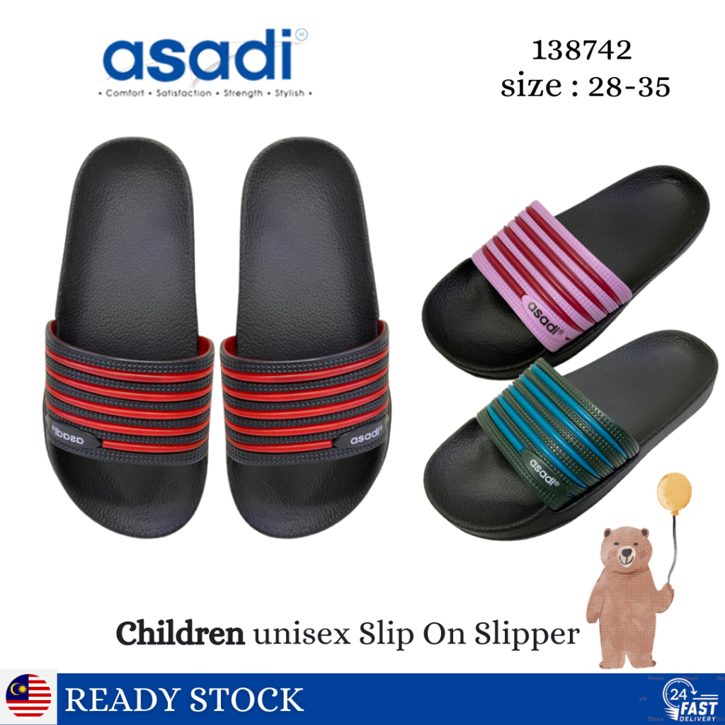 ASADI Kid's Slip On Slipper CJA - 138742 | Selipar Budak ASADI [ Ready ...