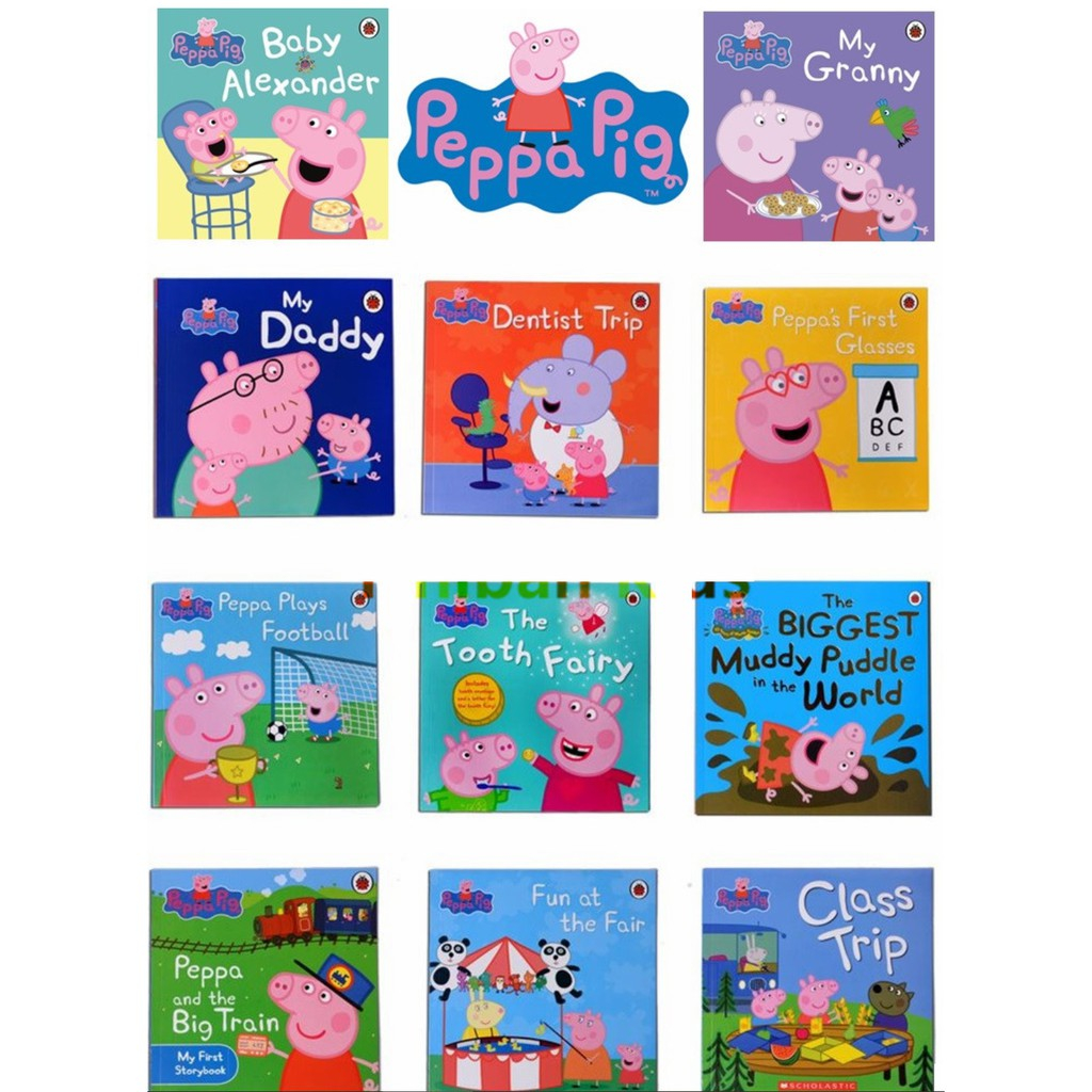 Peppa Pig Book Collection Children Storybook English Picture Book Buku ...