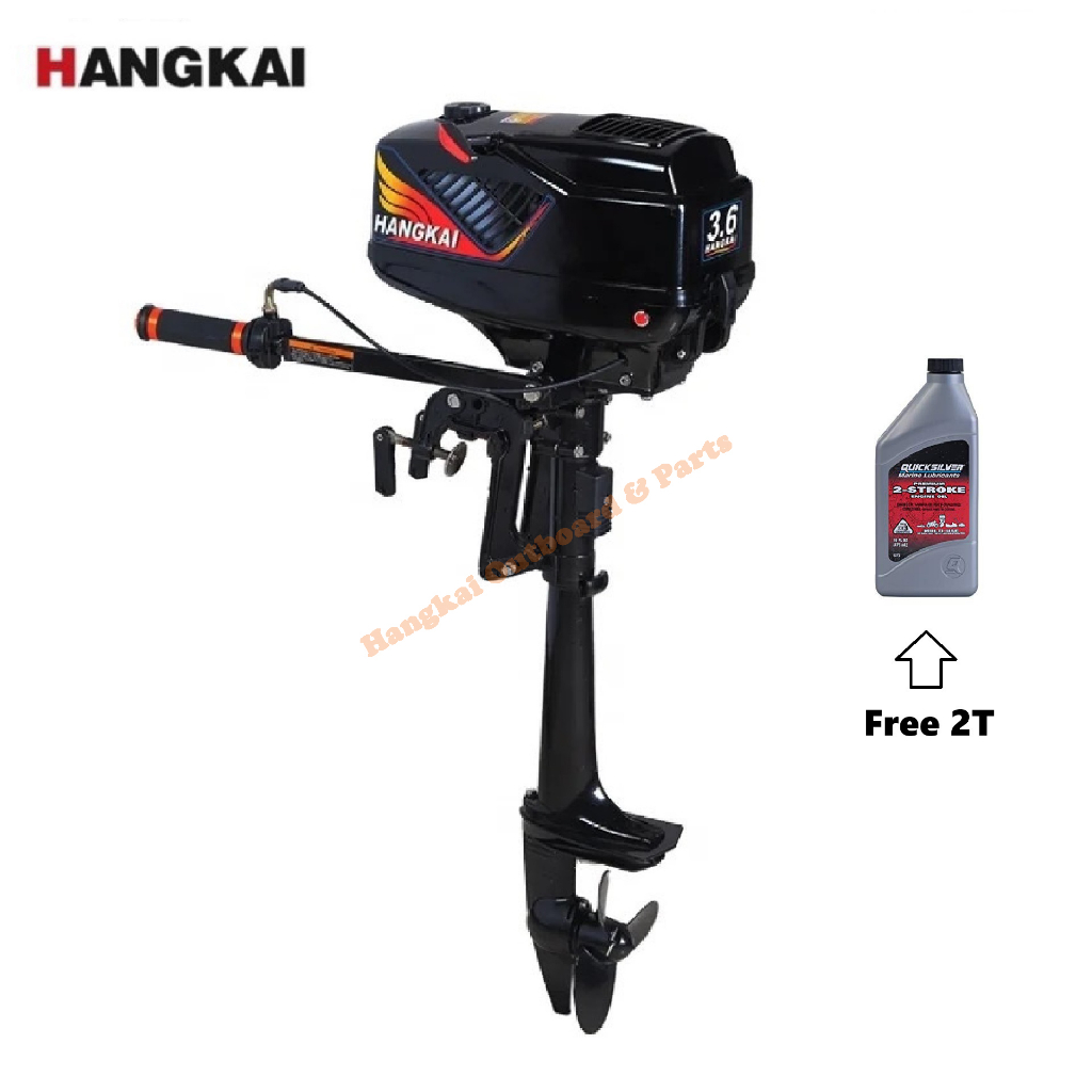Hangkai 2 Stroke 3.6HP Short Shaft Boat Motor Outboard (Ready Stock) | Shopee Malaysia
