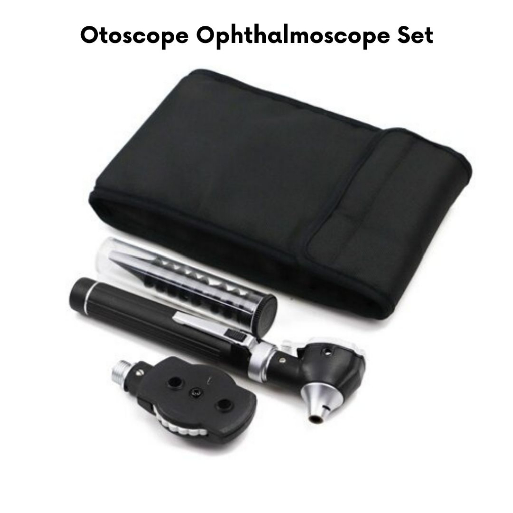 Fiber Optic Mini Otoscope Ophthalmoscope Set LED Otoscope Set Medical ...