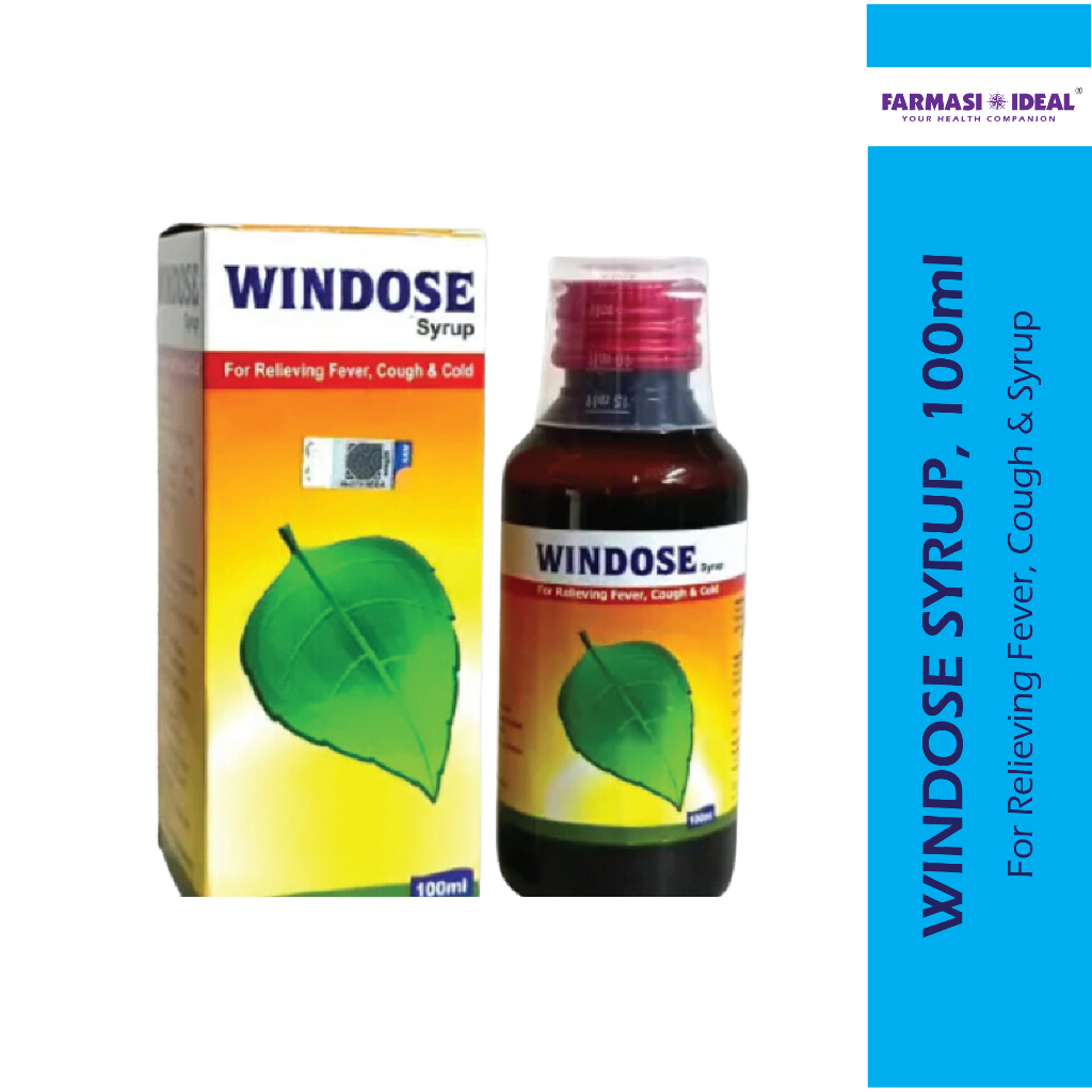 [Original] WINDOSE SYRUP, 100ml - FOR RELIEVING FEVER, COUGH & COLD ...