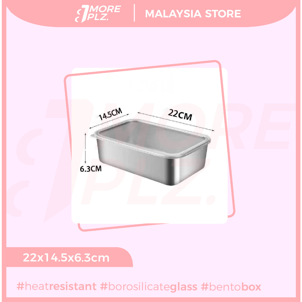 With Lid 304 Stainless Steel Organizer Fresh-Keeping Storage Box with ...