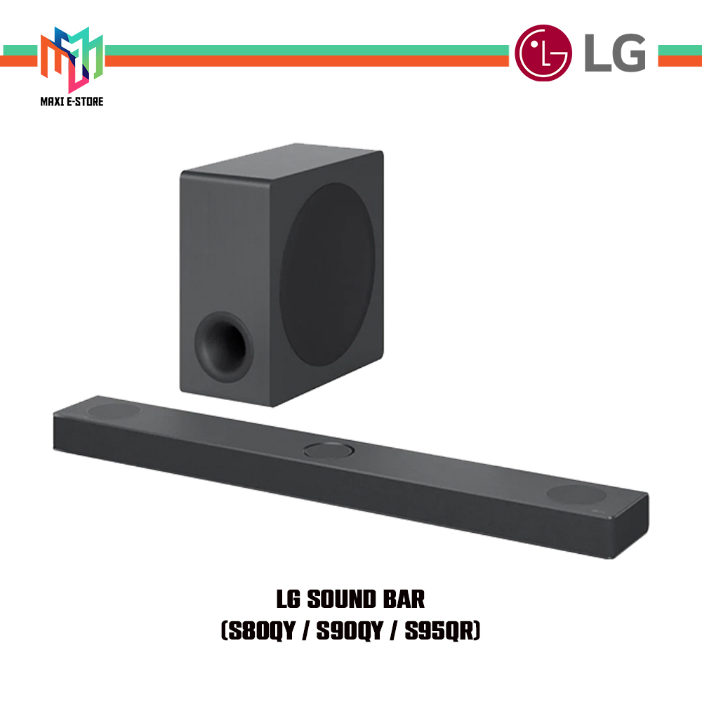 LG (S80QY/S90QY/S95QR) [480W / 570W / 810W] High Res Audio Sound Bar with Dolby Atmos - S80QY ...