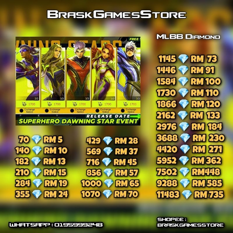 Joki Mobile Legends MLBB Murah Malaysia/MLBB Boosting Rank Service/ML ...