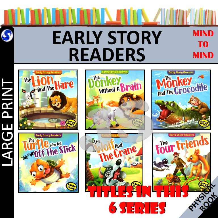 EARLY STORY READERS LARGE PRINT ENGLISH STORY BOOK - MIND TO MIND ...
