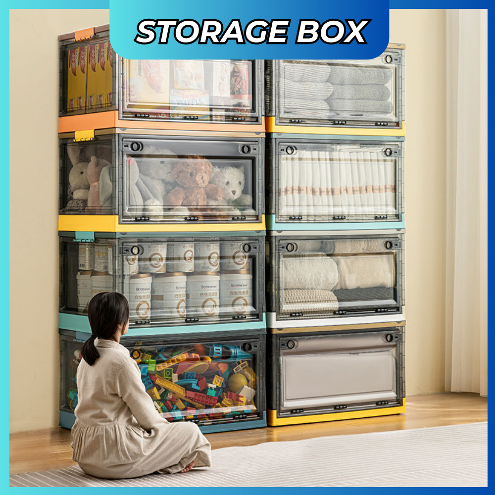 120L Foldable Storage Box/Plastic Storage Box With Lid/Storage ...