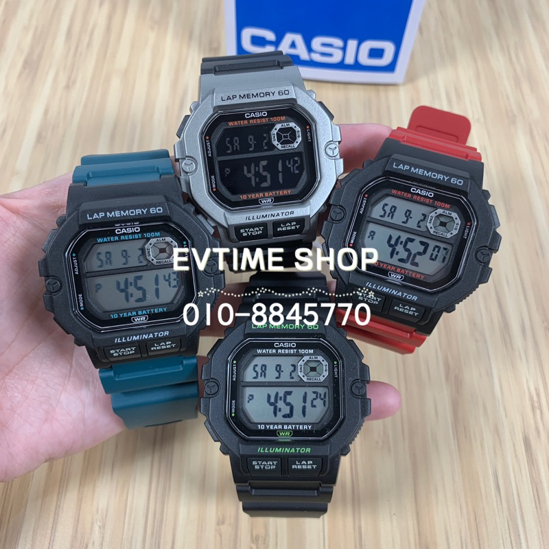 100% ORIGINAL CASIO DIGITAL WS-1400H-1A / WS-1400H-1B / WS-1400H-2A ...