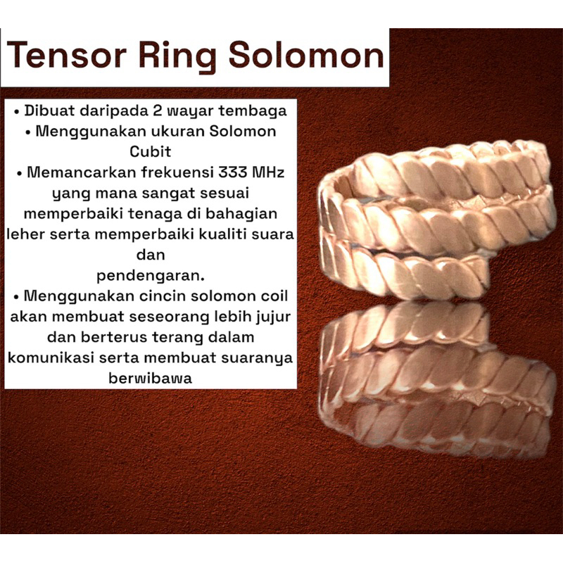 Tensor Ring Solomon 2 Ring | Shopee Malaysia