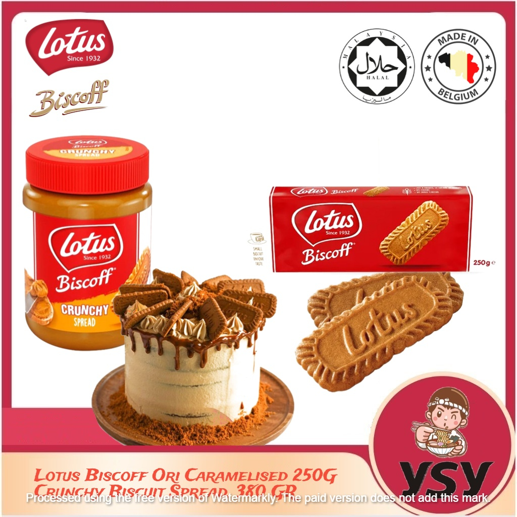 Lotus Biscoff Biscuit 250g Lotus Biscoff Spread Jam (Smooth/Crunchy ...