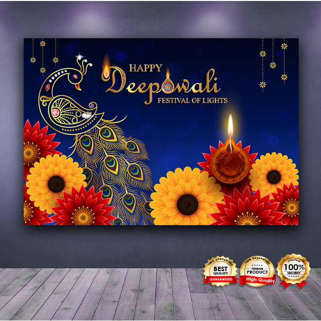 Banner Decoration / Backdrop - Deepavali / Diwali | Shopee Malaysia