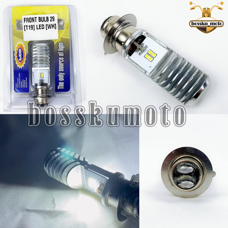 HALOGEN HEAD LIGHT LED BULB T19 MOTORCYCLE USE / MENTOL LAMPU DEPAN ...