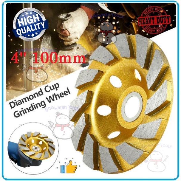 4'' 100mm 1200rmp Diamond Wheel Segment Grinding Disc Disc Grinder Cup ...