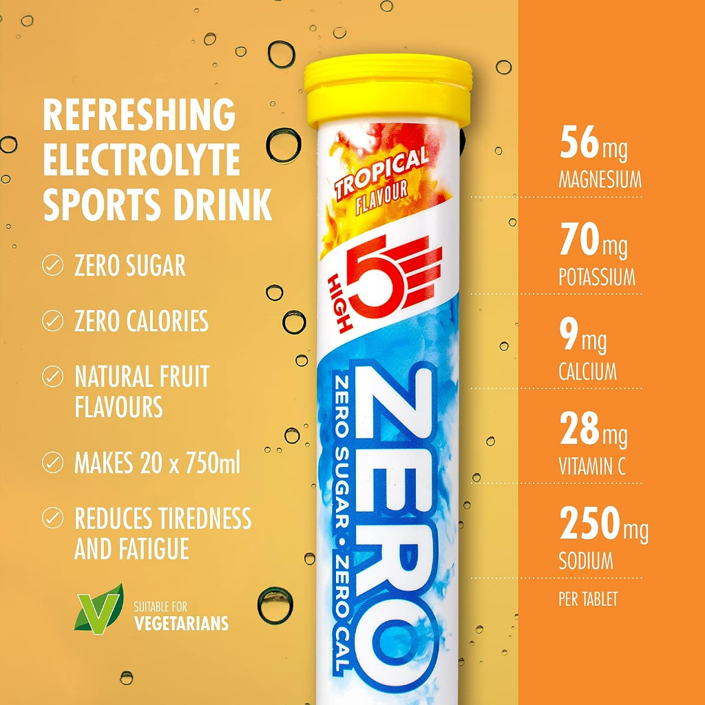 GENUINE HIGH5 Zero Electrolyte Hydration Tablets 20 Tabs | With and ...