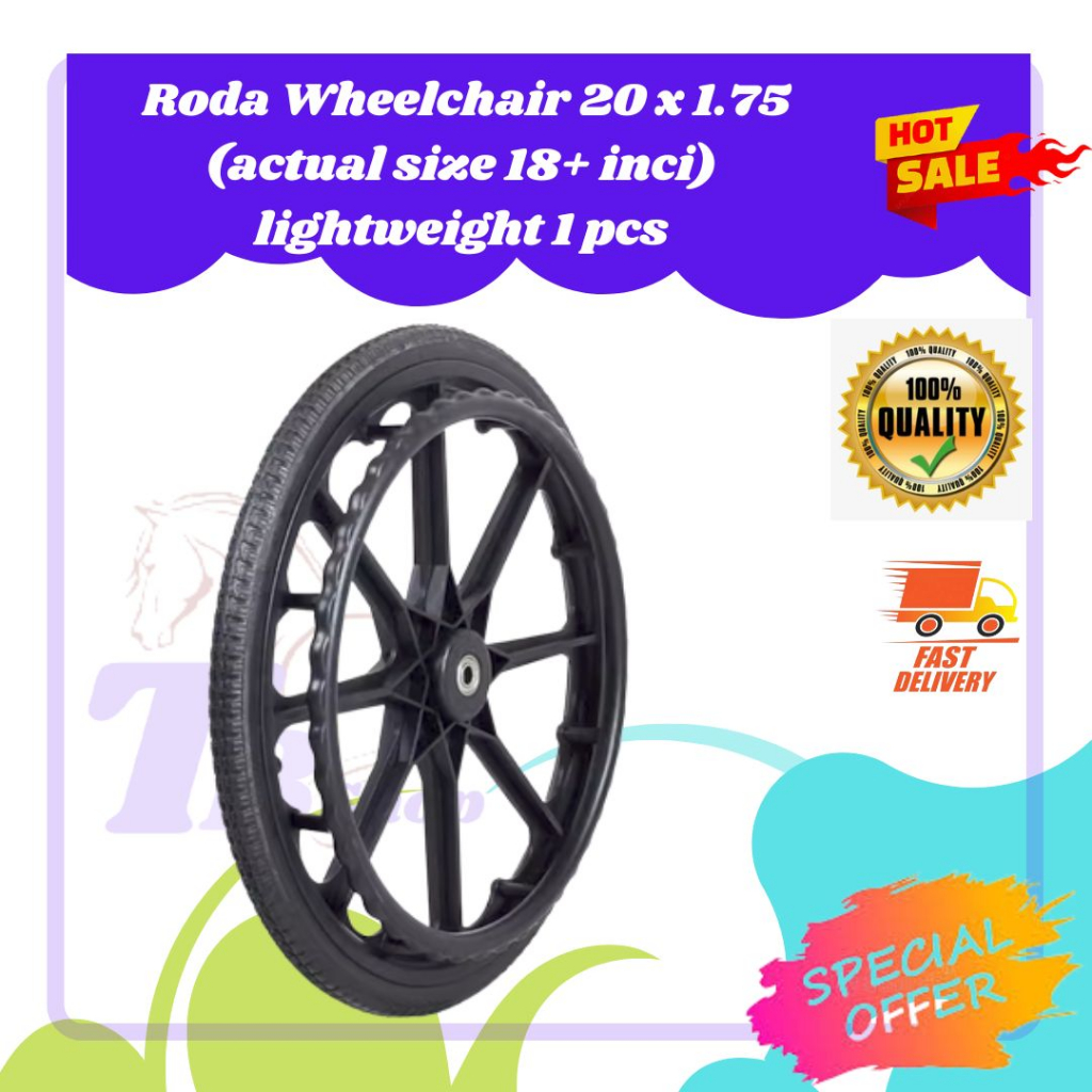 TB Shop Roda Wheelchair 20 X 1.75 (actual size 18+ inci) lightweight 1 pcs | Shopee Malaysia