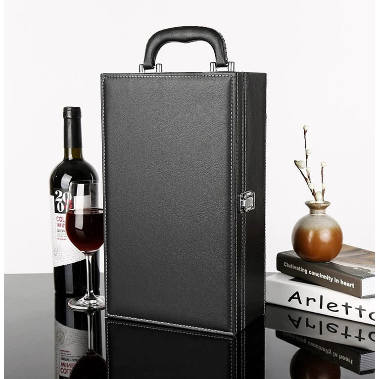 S.Store Wine Gift Box for Double Wine Bottle Box Carrier Crate Case ...