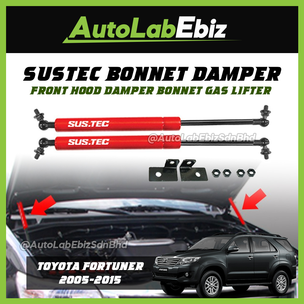 Toyota Fortuner 2005-2015 Sustec Front Bonnet Damper Hood Lifter ...
