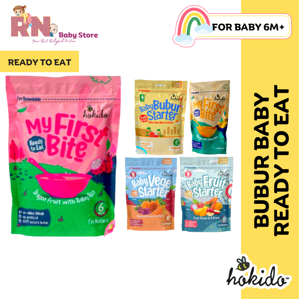 READY TO EAT - HOKIDO BABY FOOD Bubur Puree Baby Ready To Eat Makanan ...