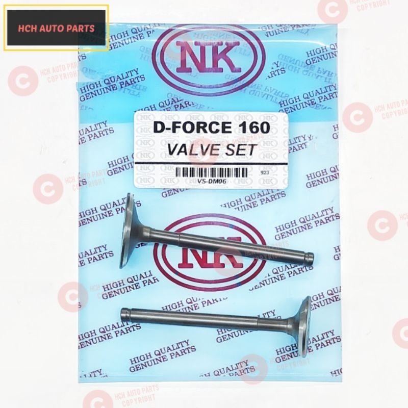 VALVE SET (EX & IN) - DEMAK - D FORCE 160/ D-FORCE 160 (NK) | Shopee ...
