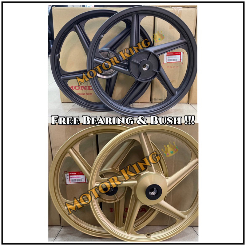 Sport Rim Honda Ex5 Dream / Wave 100 / Wave 100R 100% Honda Original Cast Wheel Ex5 Dream / W100 ...