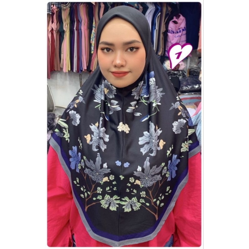 tudung sarung corak bunga teratai | Shopee Malaysia