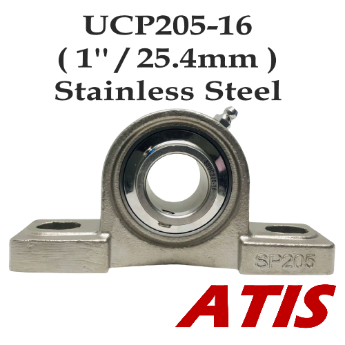 SSUCP205-16 ( 1'' / 25.4mm ) Stainless Steel Pillow Block Bearings Unit | Shopee Malaysia