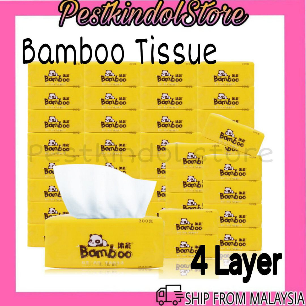 4ply Tisu Premium Bamboo Tissue Paper Highly Absorption Soft ...