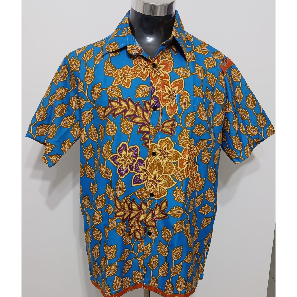 (Ready Stock)( S-3XL) BA0086KK Batik Men Shirt Batik Baju Kemeja Lelaki ...