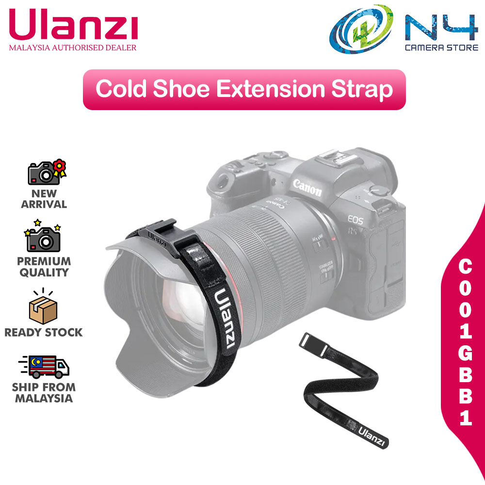 Ulanzi CA08 DSLR Camera Lens Cold Shoe Extension Strap Extend Video ...