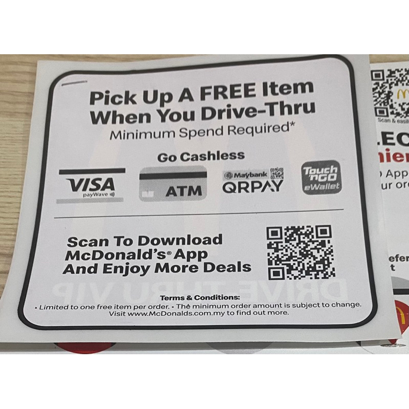 McDonald's DRIVE THRU 24 HOURS STICKER | Shopee Malaysia