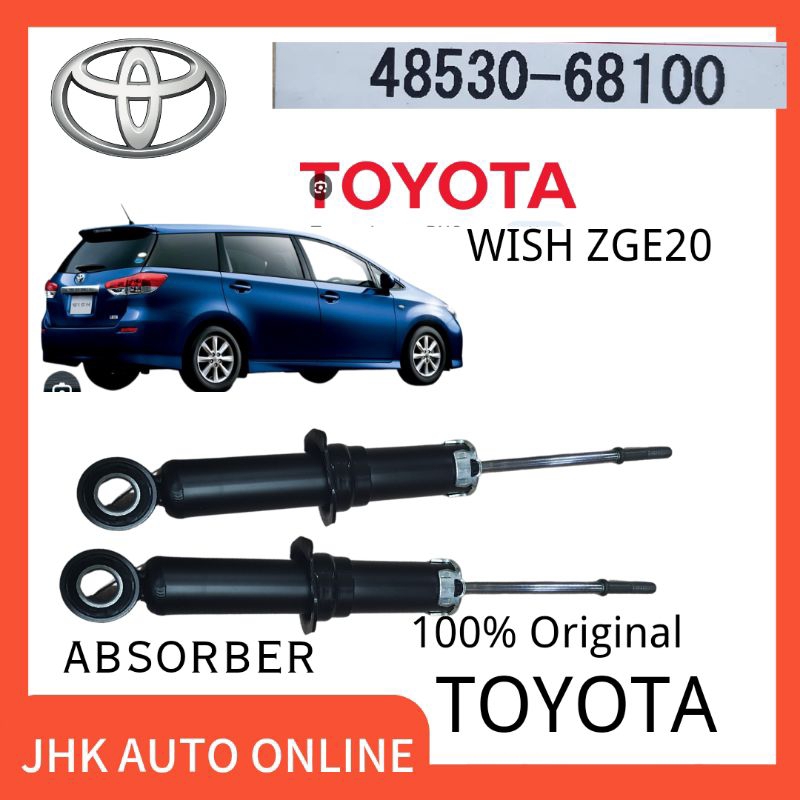 TOYOTA WISH ZGE20 ABSORBER REAR ORIGINAL TOYOTA 48530-68100 | Shopee ...