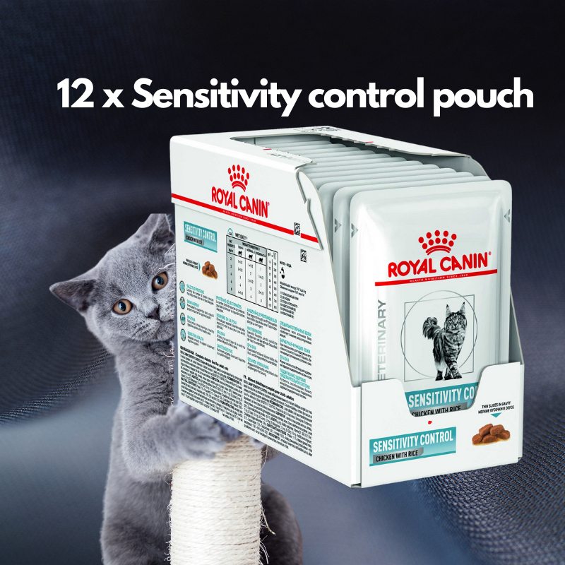 12 pouches x Royal Canin Vet Care Nutrition - Sensitivity Control Cat ...
