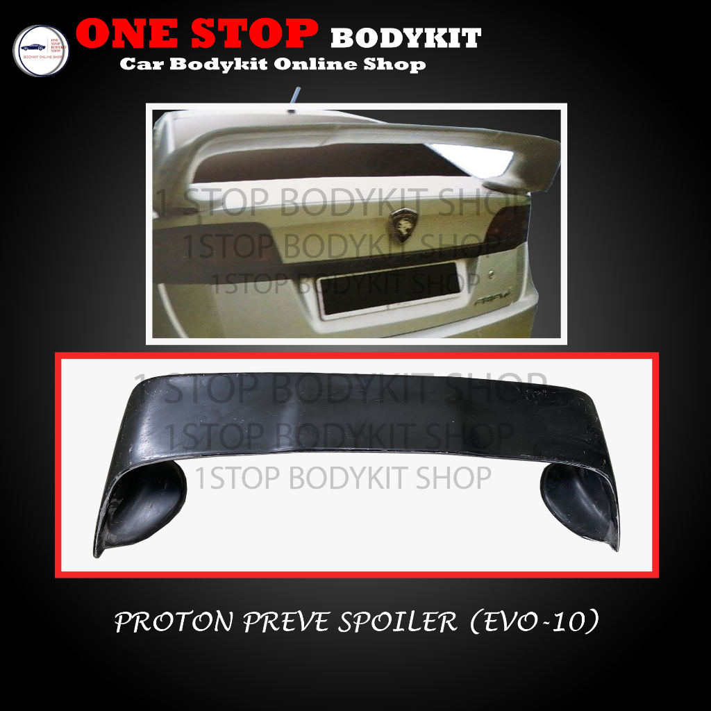PROTON PREVE SPOILER (EVO-10)FIBER(FIBERGLASS)SKIRT LIP BODYKIT ...
