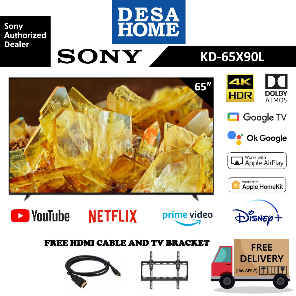 [FREE DELIVERY]SONY XR-65X90L 65" BRAVIA XR FULL ARRAY LED 4K UHD HDR ...