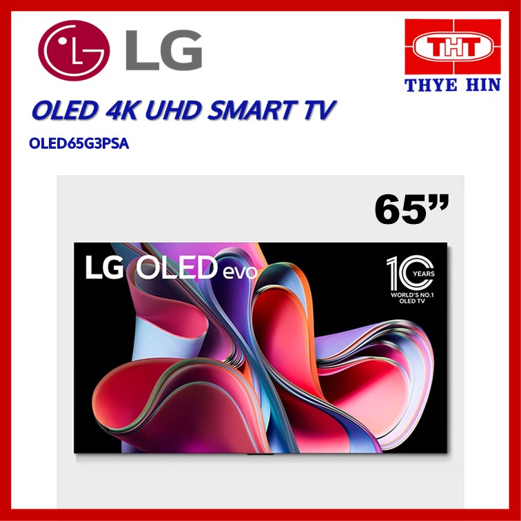 LG OLED evo G3 Gallery Edition 65 inch 120Hz Dolby Vision & HDR10 4K UHD Smart TV (2023 ...