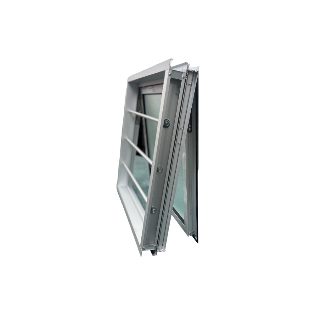Aluminium Full Set Casement Window With Window Grill Top Hung Window ...