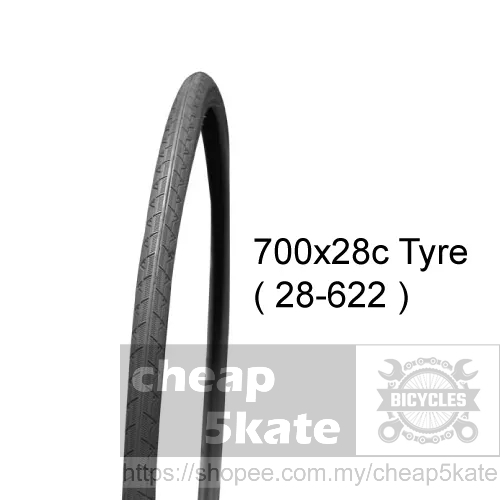 TAYAR Basikal 700×28c tyre for Road bike Fixie Hybrid Touring Bicycle ...