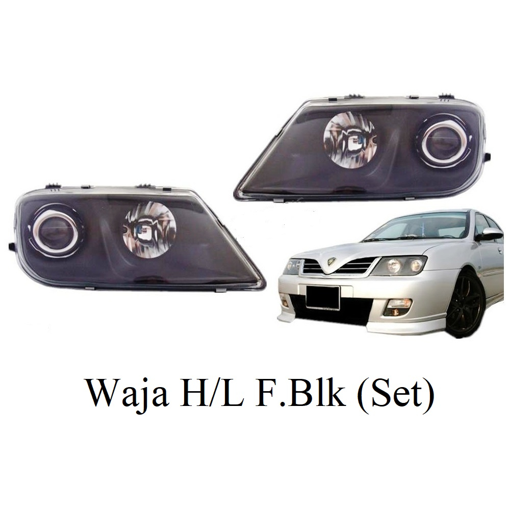 Waja Head Lamp Frame Black (1 set 2 pcs) | Shopee Malaysia