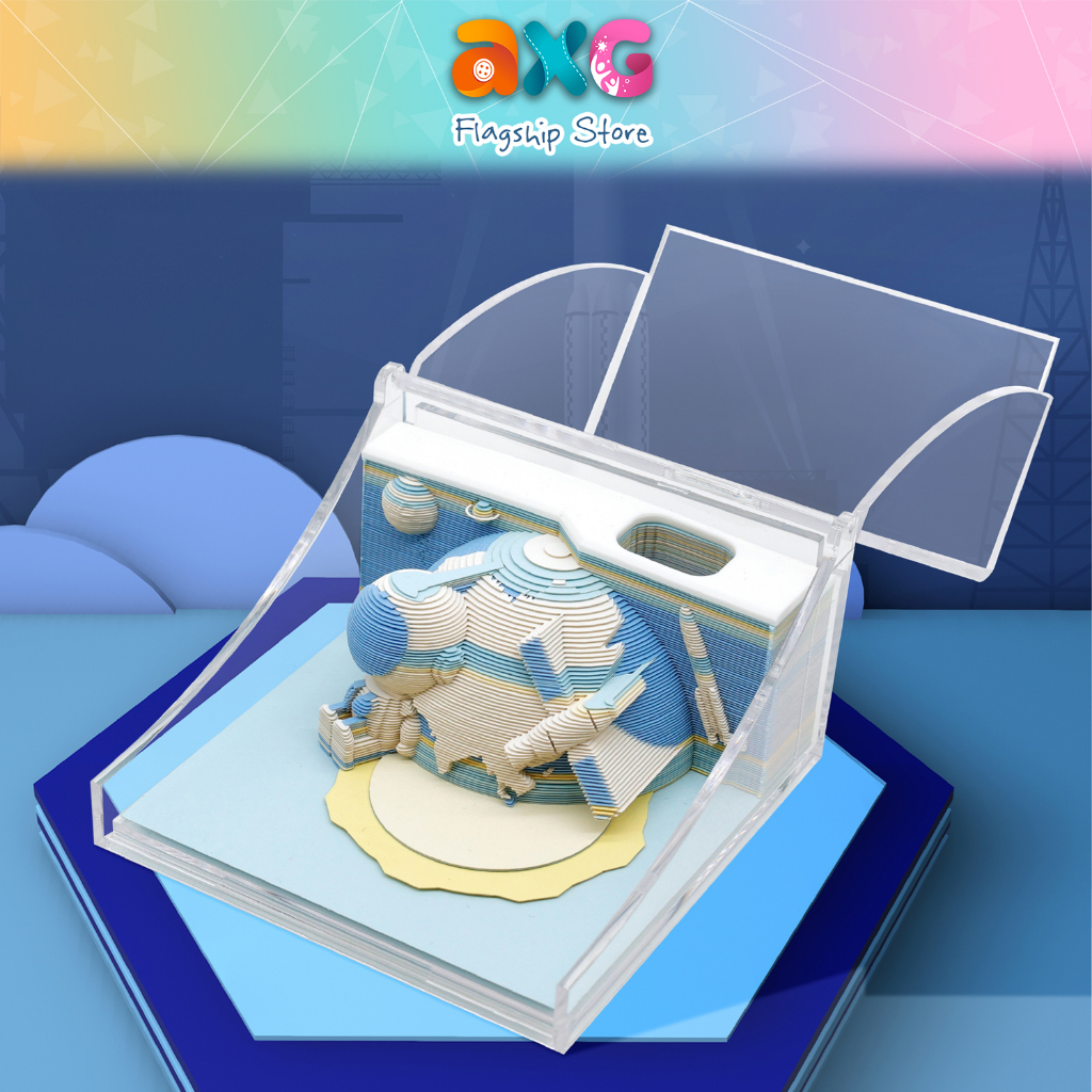 3D Notepad Memopad Papercraft Aerospace Space Lab Hand-Torn Non-Sticky ...