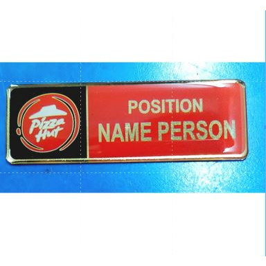 NAME TAG ECTHING EPOXY PIZZA HUT NAME TAG LOGO PIZZA HUT | Shopee Malaysia