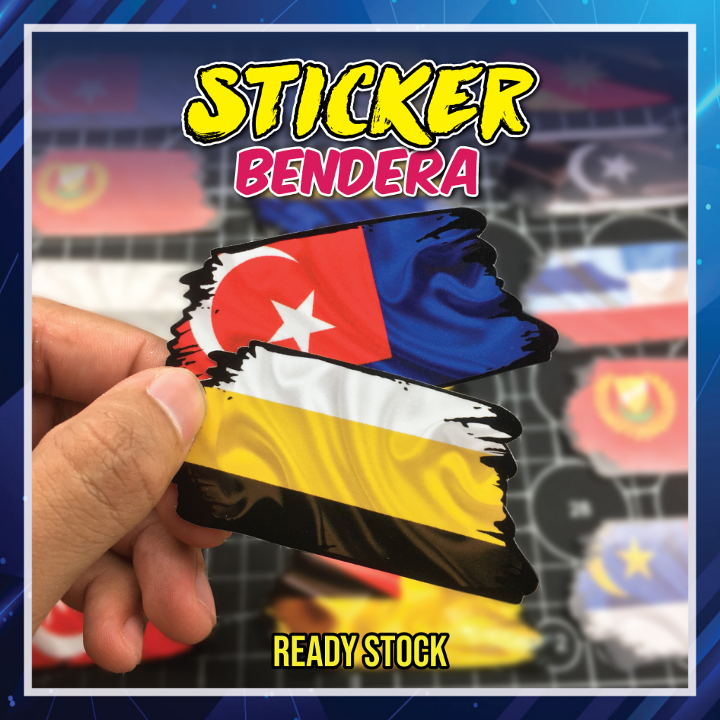 STICKER BENDERA NEGERI PVC KALIS AIR | Sticker Motor & Kereta | Shopee ...