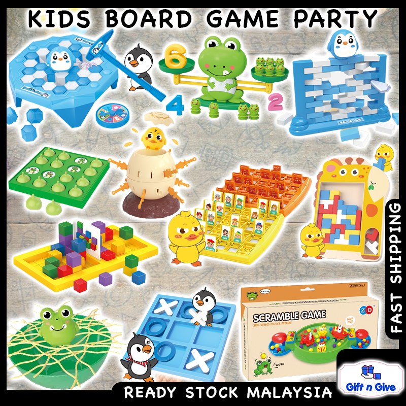 Kids Board Game Party Family Tabletop Games Educational Toy Duck Frog ...