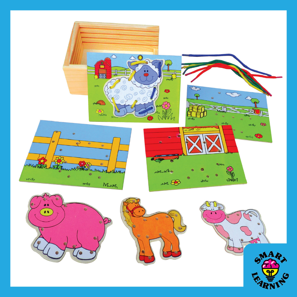 LACING FARM ANIMALS (SET OF 4 PCS) | Shopee Malaysia